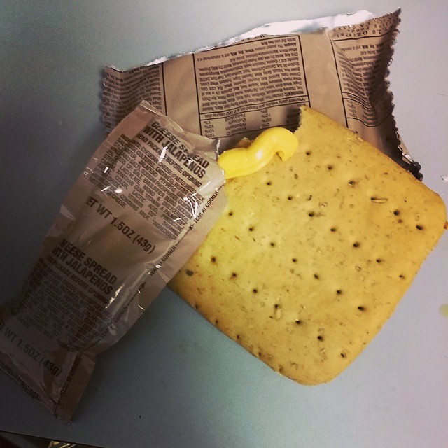 Several years ago nearly every mre had cheese and crackers. These days