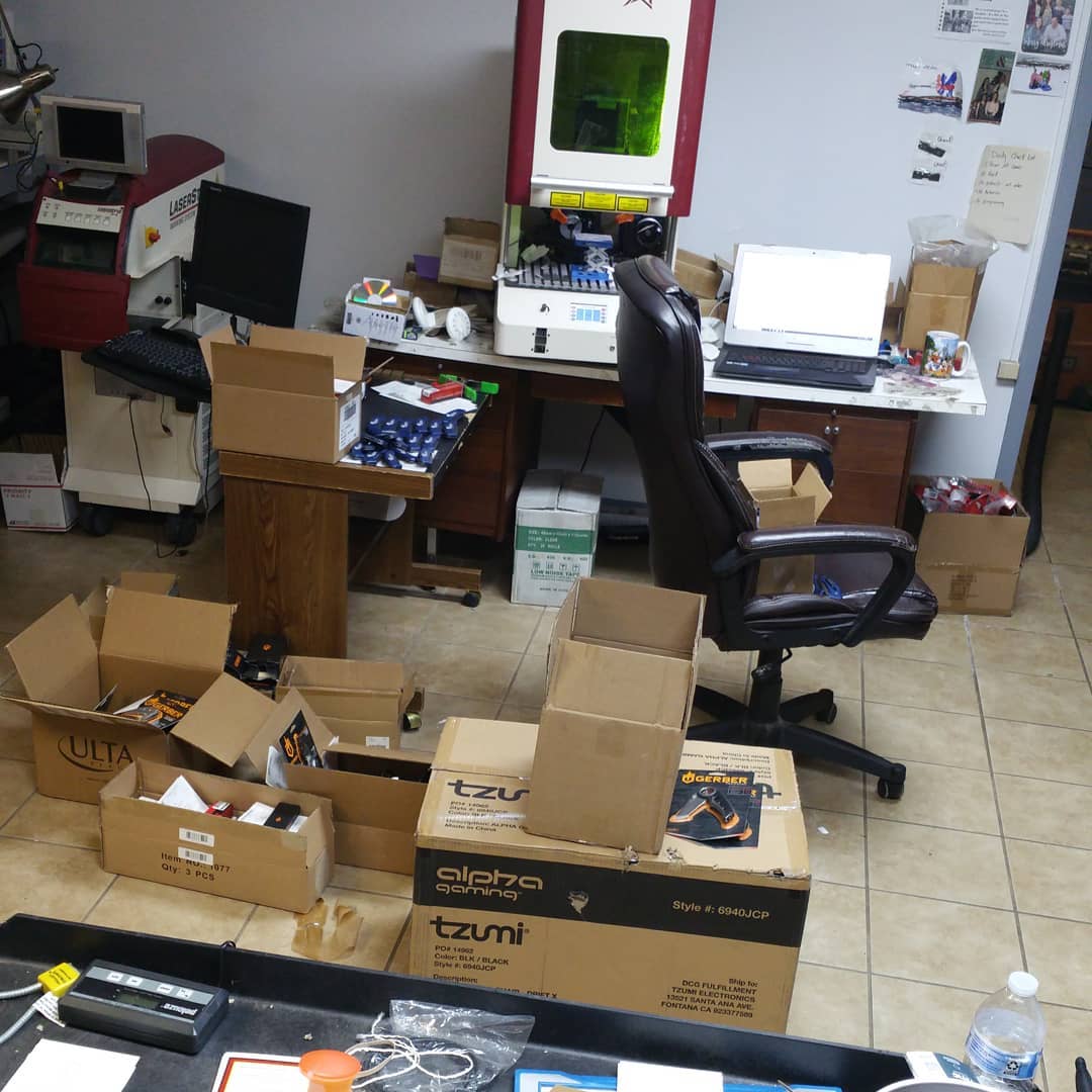 Blessed is this messy packing room full of your outbound orders. thank