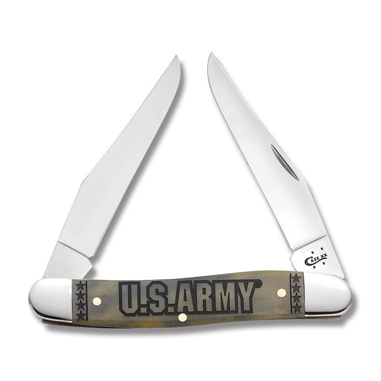 Case Army-sm Olive Green Bn Muskrat Knives 15003