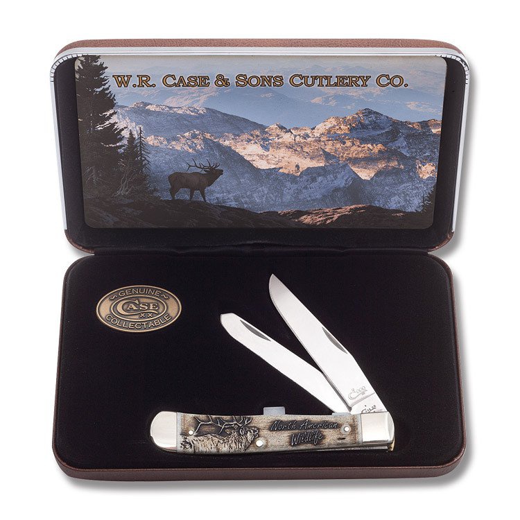 Case Na Wildlife Trapper Set-elk Knives 50406