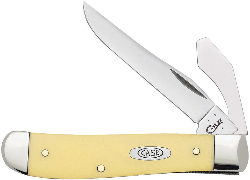 Case Yellow Mini Trapper-caplifter Knives 80033
