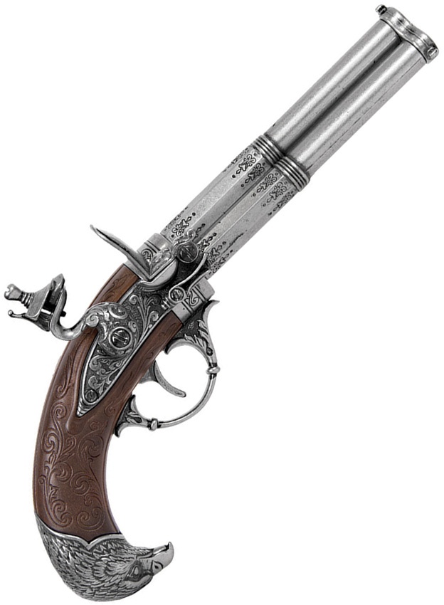 Denix Revolving 3 Barrel Flintlock replicas DX1306