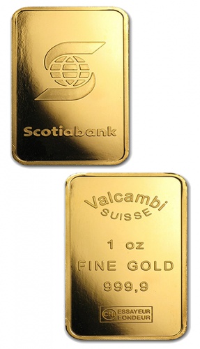 Scotiabank 1 oz Gold Bar .9999 Fine SCOTIABANK_1_OUNCE_GOLD
