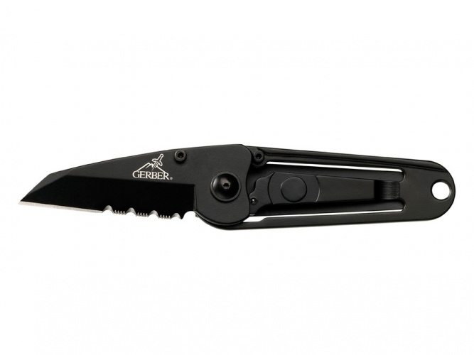 Gerber Ridge Black Serrated Knife 45898