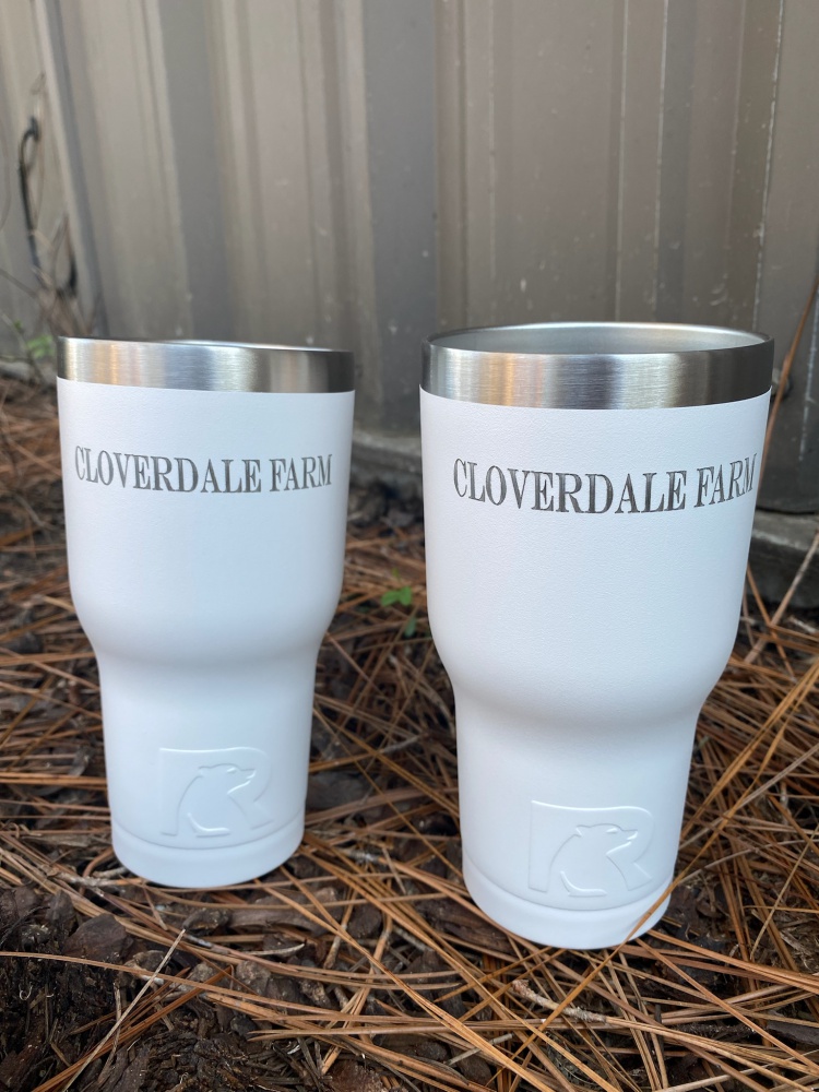 RTIC RTIC_TUMBLER_WHITE_20OZ_NAME_ENGRAVING