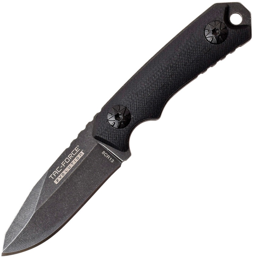 Tac Force Evolution Fixed Blade Black TFEFIX009BK