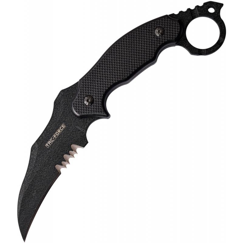 Tac Force Fixed Blade Black BRK-TFFIX002BK