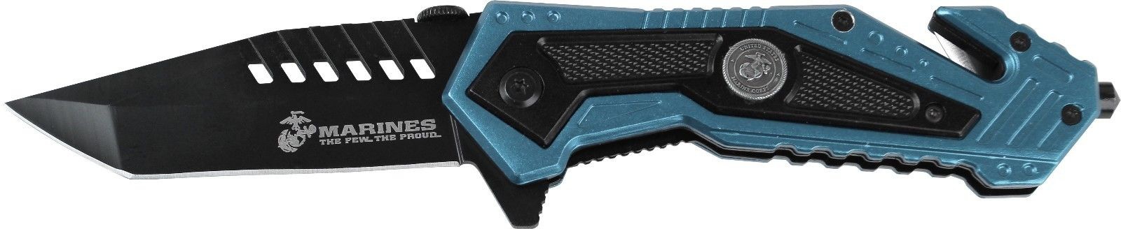 USMC Salvager Rescue Linerlock A-O Knives USMA1033BL