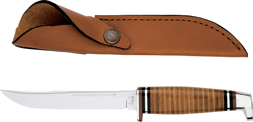 Case Fixed Blade 95 Hunter & Sheath Leather Handle CA381