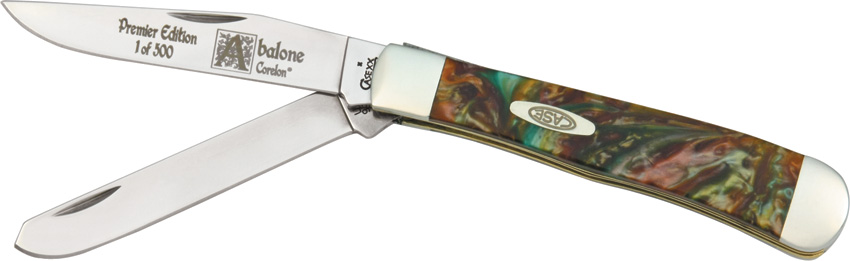 Case Trapper Abalone Corelon Knife 9254AB
