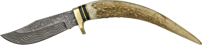 Damascus Stag Spike Knives DM1027