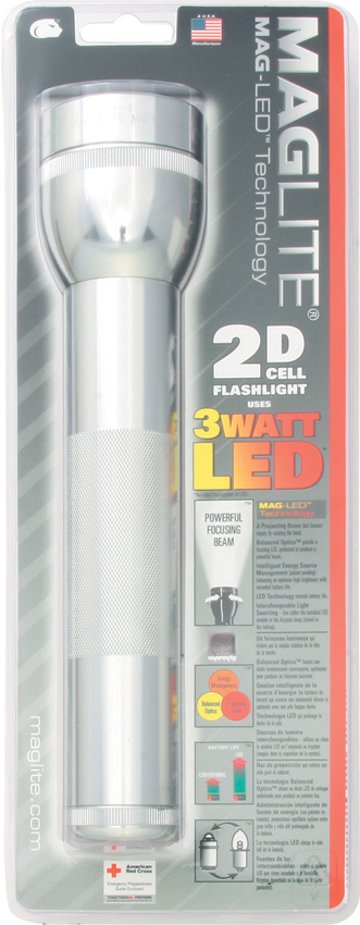 Mag-Lite 2D Cell Flashlight Silver flashlights ML51011
