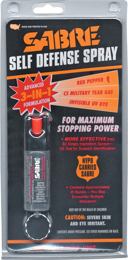 Sabre Key Ring Unit Ormd self defense SA85214